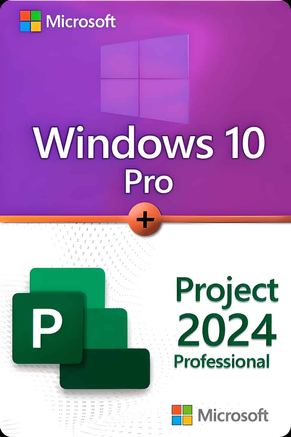 Microsoft Windows 10 Professional + Microsoft Project 2024 Professional ...