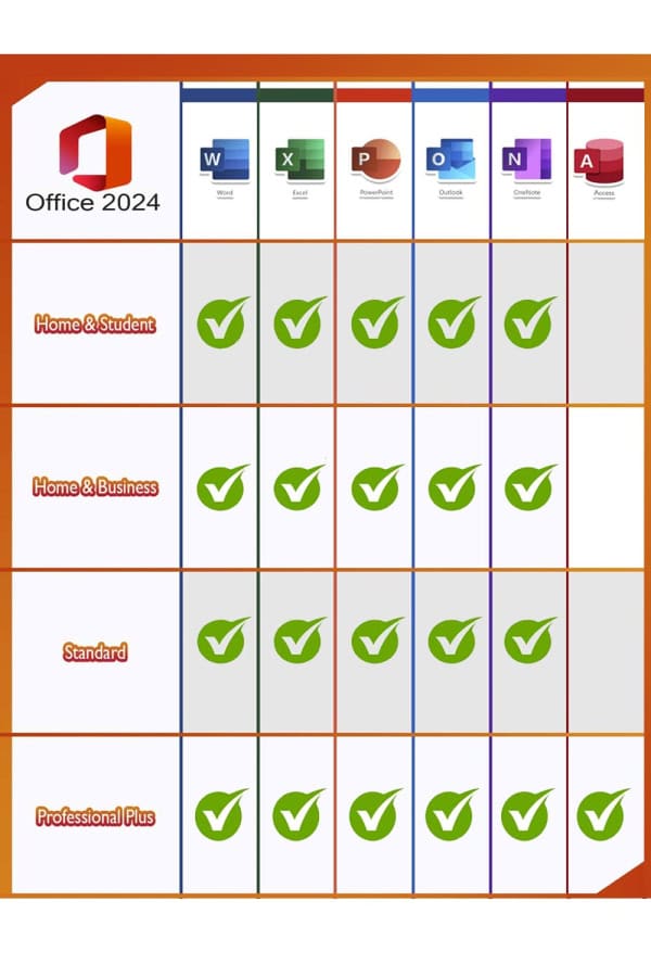 Microsoft Office 2024 Pro Plus license for 3 devices