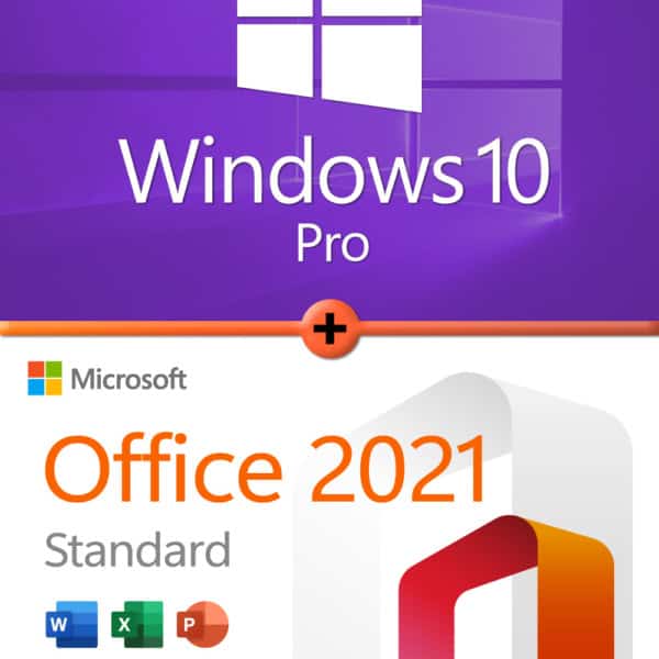 Microsoft Windows 10 Professional + Microsoft Office 2021 Standard ...