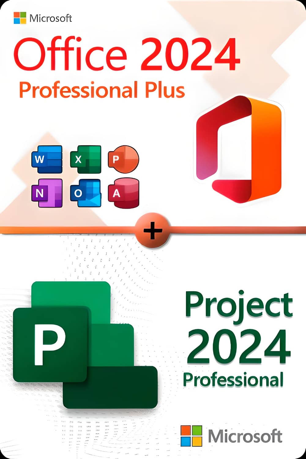 Microsoft Office 2024 Professional Plus + Microsoft Project 2024 Professional licenza per 3 ...